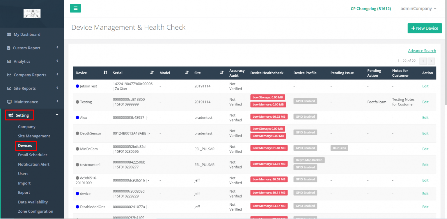 Chapter 8: Device Health Check and Troubleshooting - FootfallCam