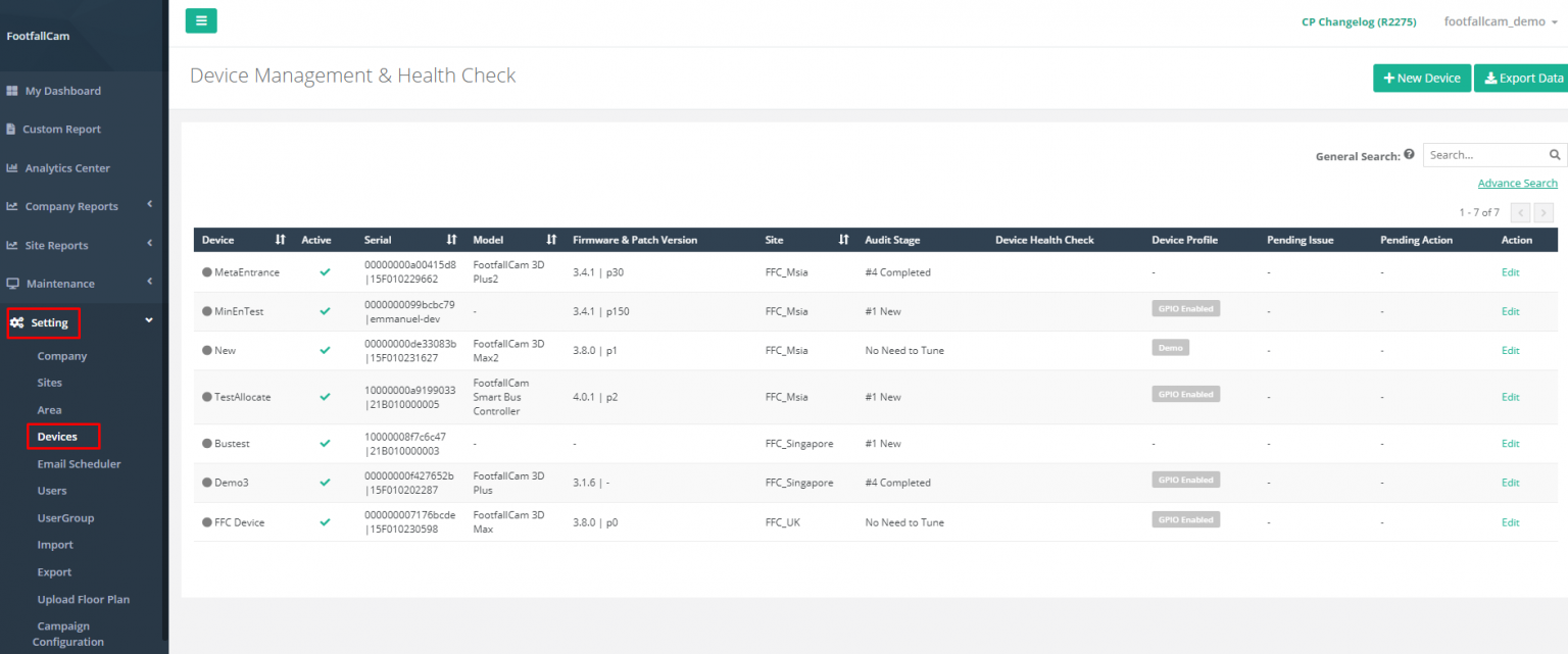 Chapter 4: Setting up Devices - FootfallCam