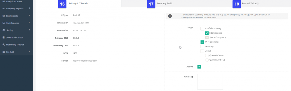 Chapter 4: Setting up Devices - FootfallCam