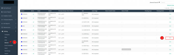 Metrics Configurations - FootfallCam