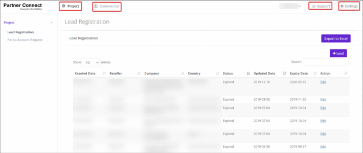 Partner Portal UI Update - FootfallCam