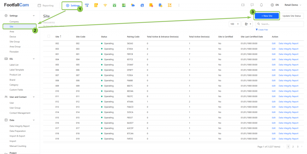 Chapter 2: Device Management - FootfallCam