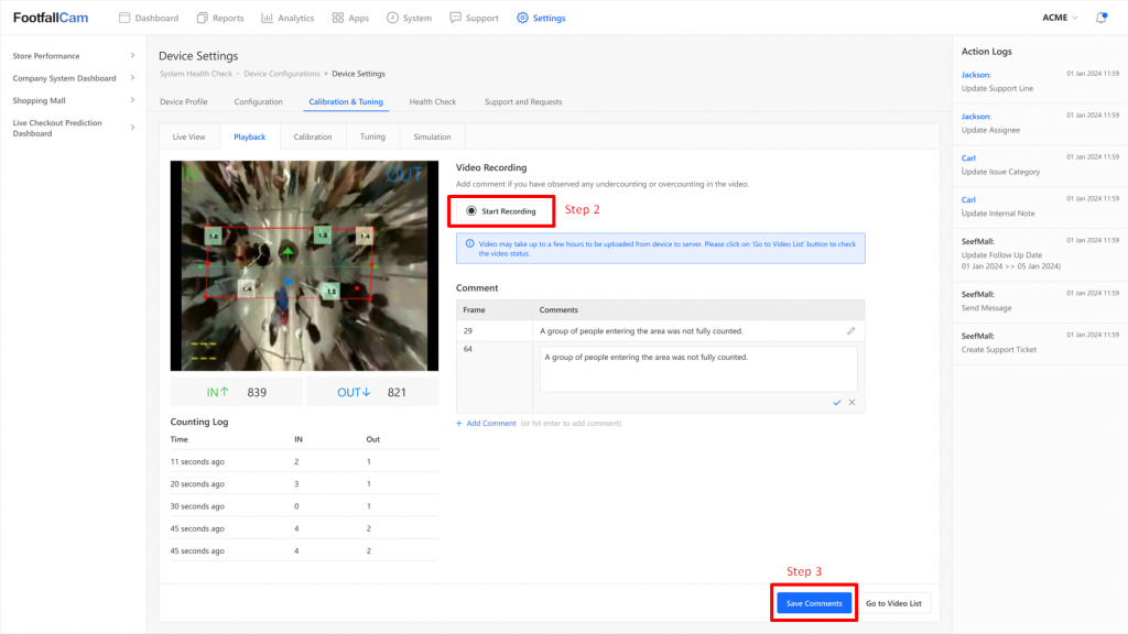 Chapter 3: Data Management - FootfallCam
