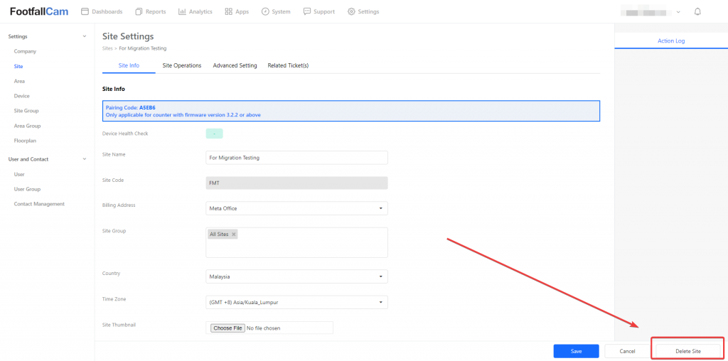 Chapter 2: Device Management - FootfallCam