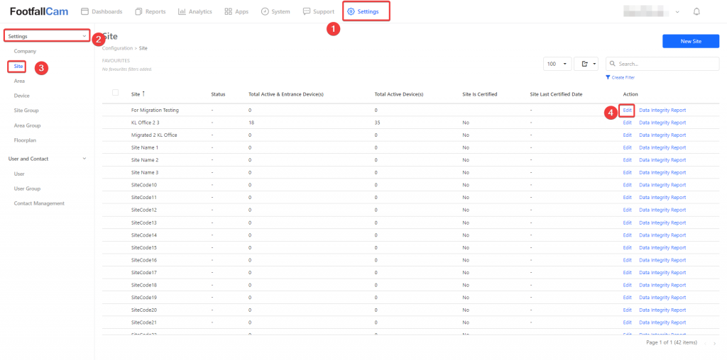 Chapter 2: Device Management - FootfallCam