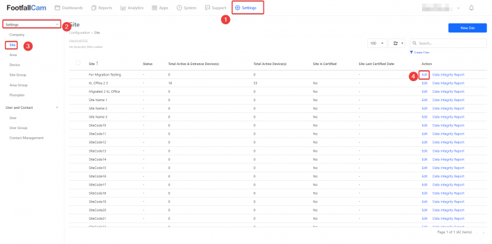 Chapter 2: Device Management - FootfallCam