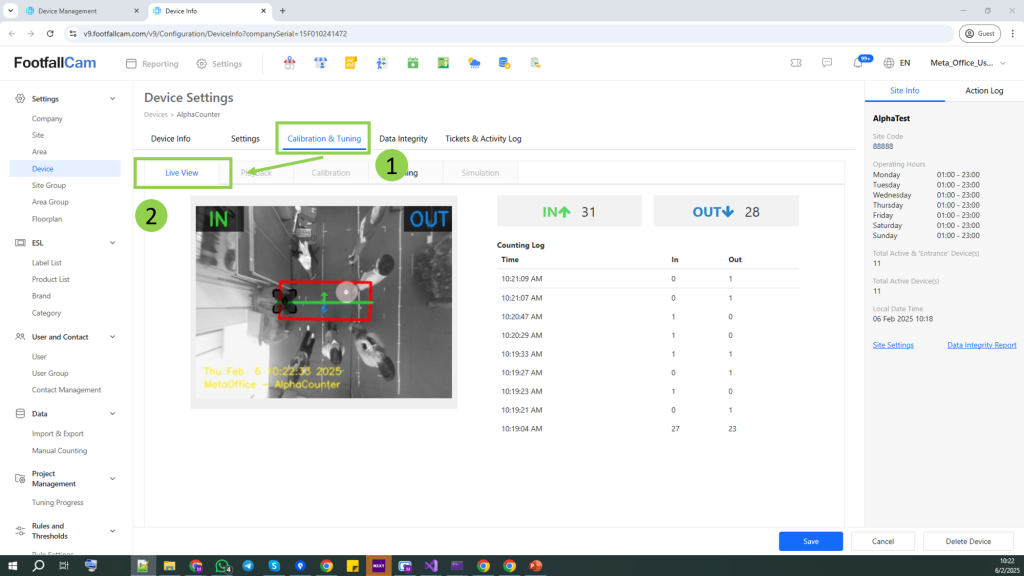Chapter 3: Data Management - FootfallCam