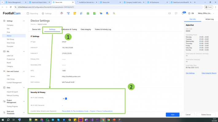 Chapter 3: Data Management - FootfallCam